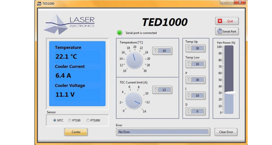 Thermoelectric Cooler Driver TED1000 - Laser Electronics